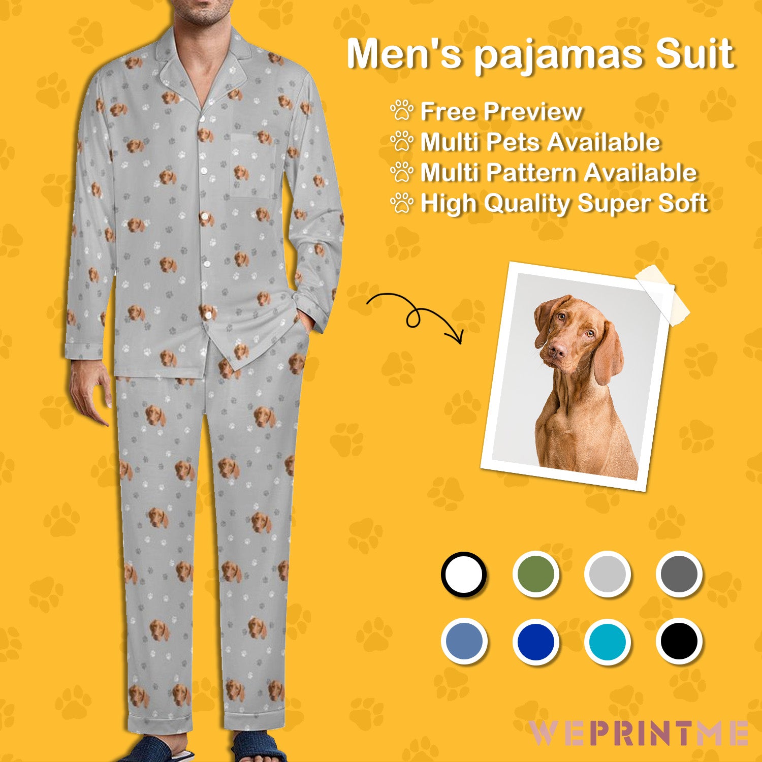 Your Pet on Pjs - Pjs with Pets Face | WEPRINTME
