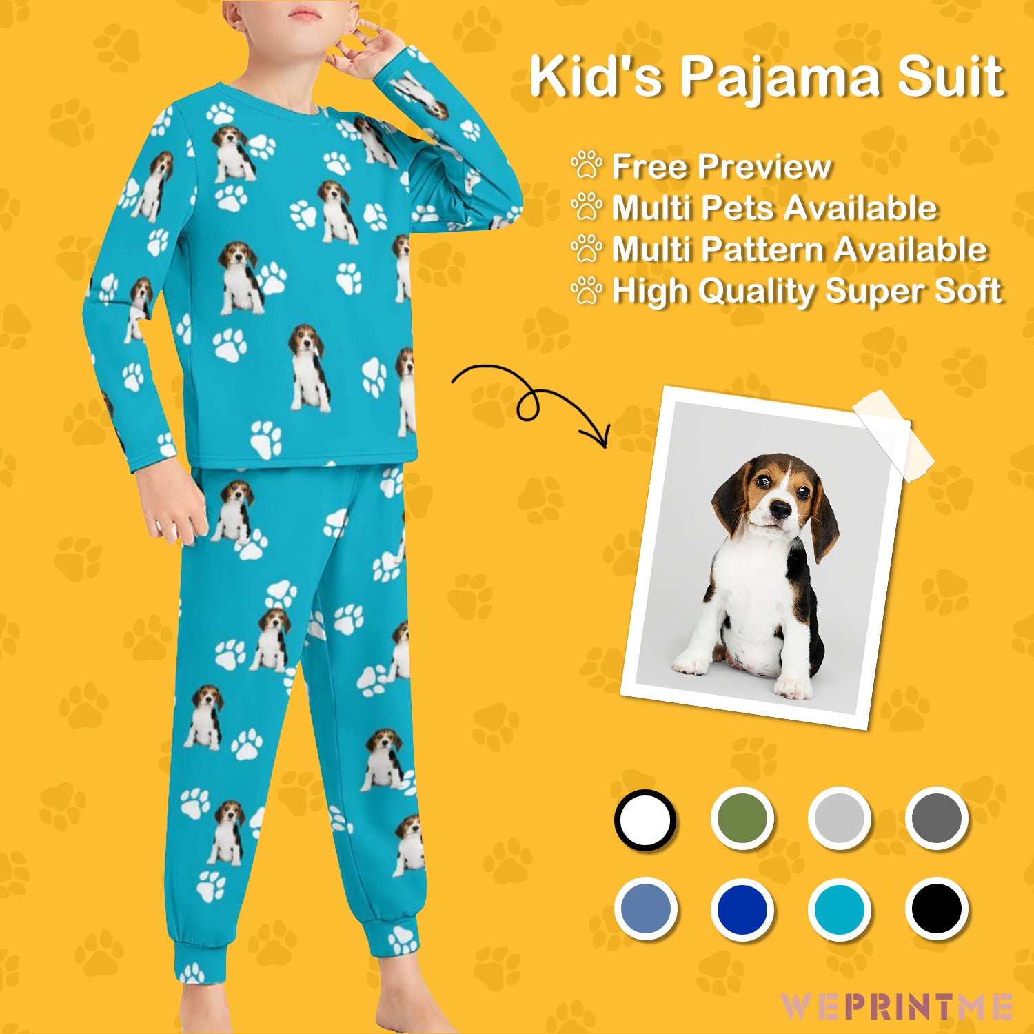 Custom Kids Pajamas - Kids Personalized Pajamas | WEPRINTME